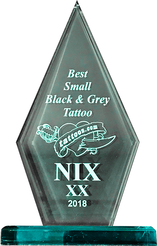2018 Nix Tattoo Convention Best Small Black Grey Chronic Ink