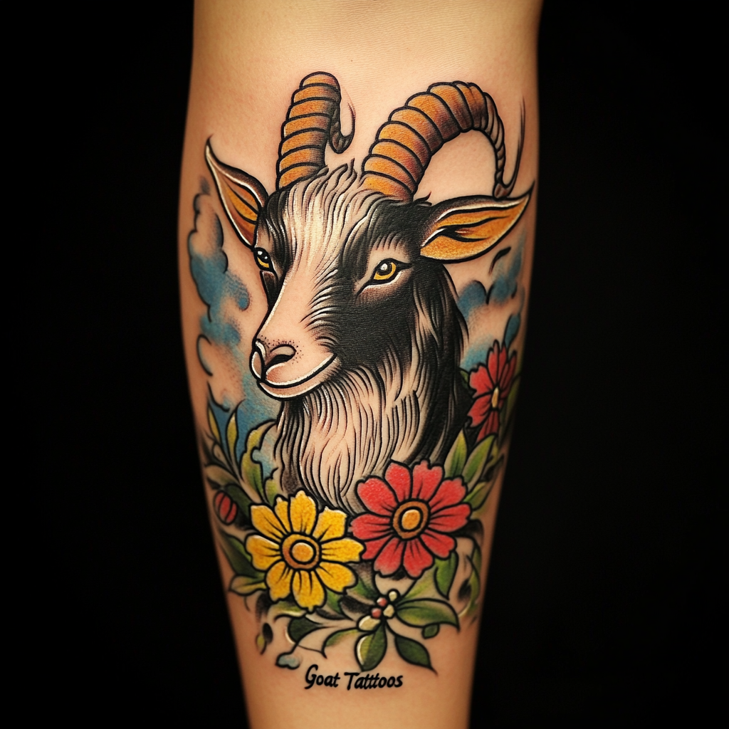 Hawaiian Goat Tattoos