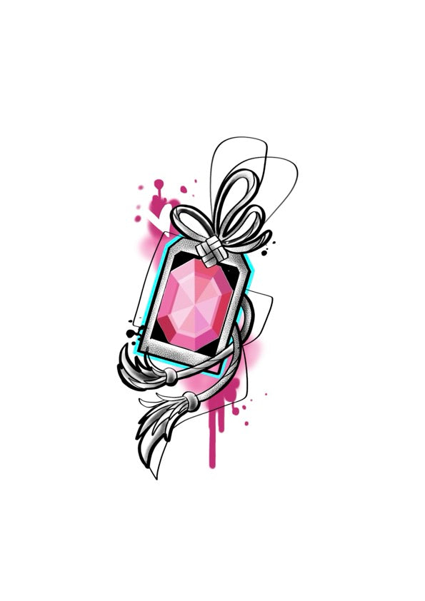 Pink Gem Amulet – Chronic Ink