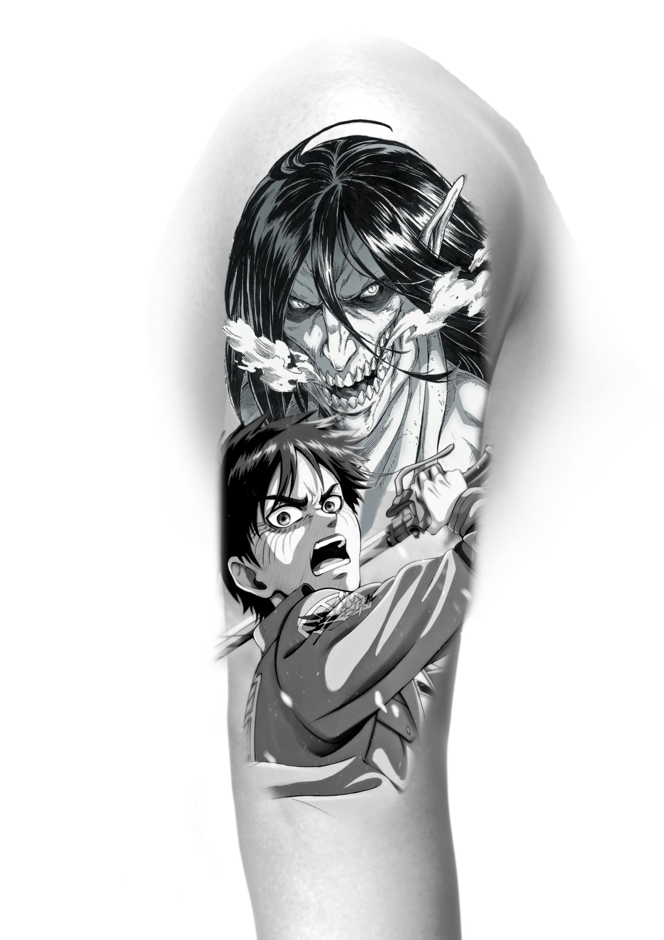 Eren Titan Tattoos 89 Astonishing Attack On Titan Tattoo Ideas To