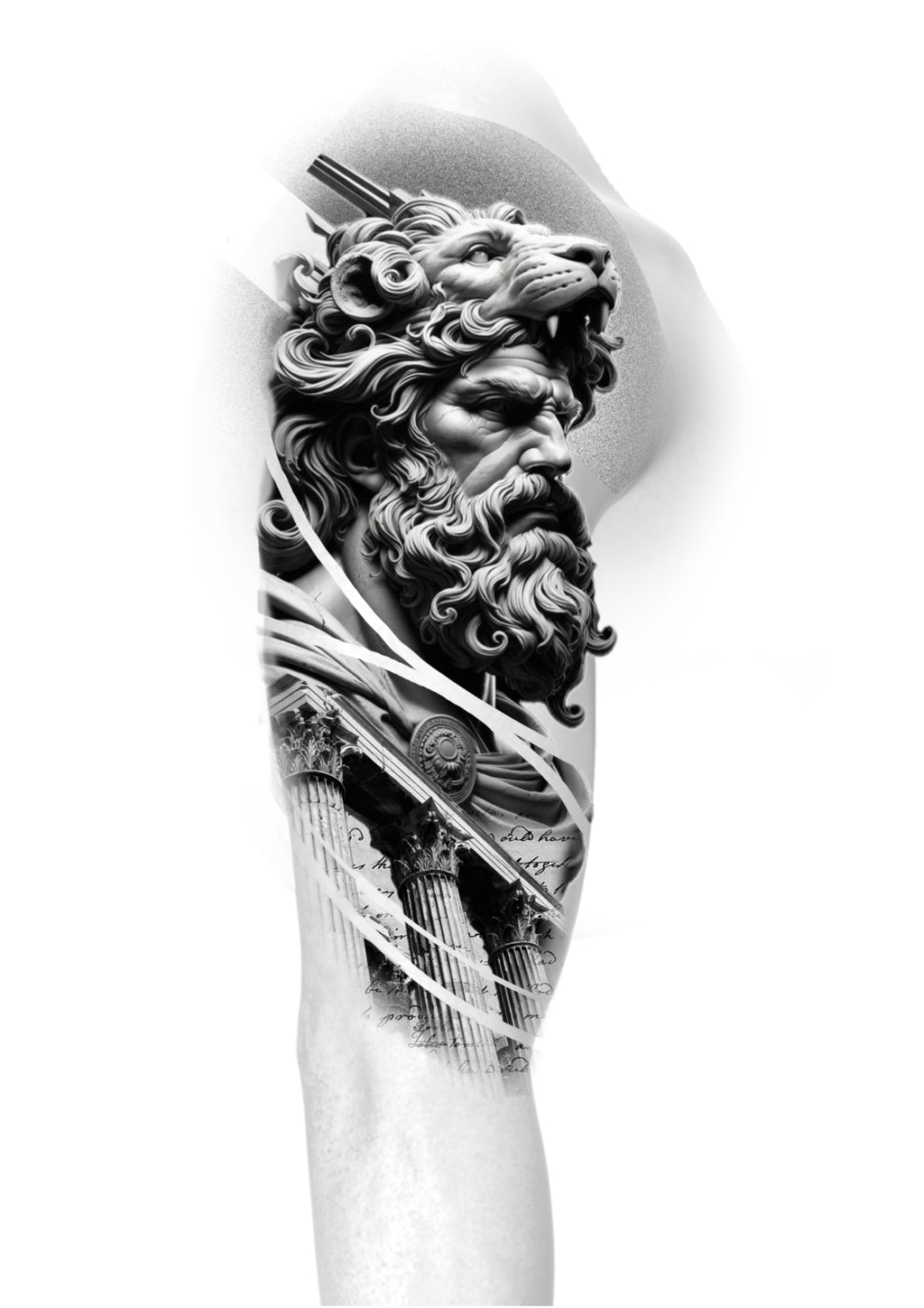 Hercules Tattoos Start Of A New Greek Mythology Sleeve Started