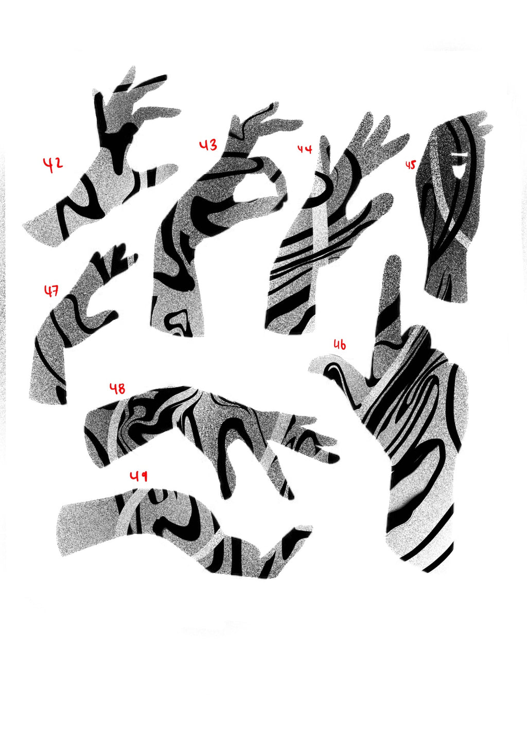 Hands Flash Set – Chronic Ink