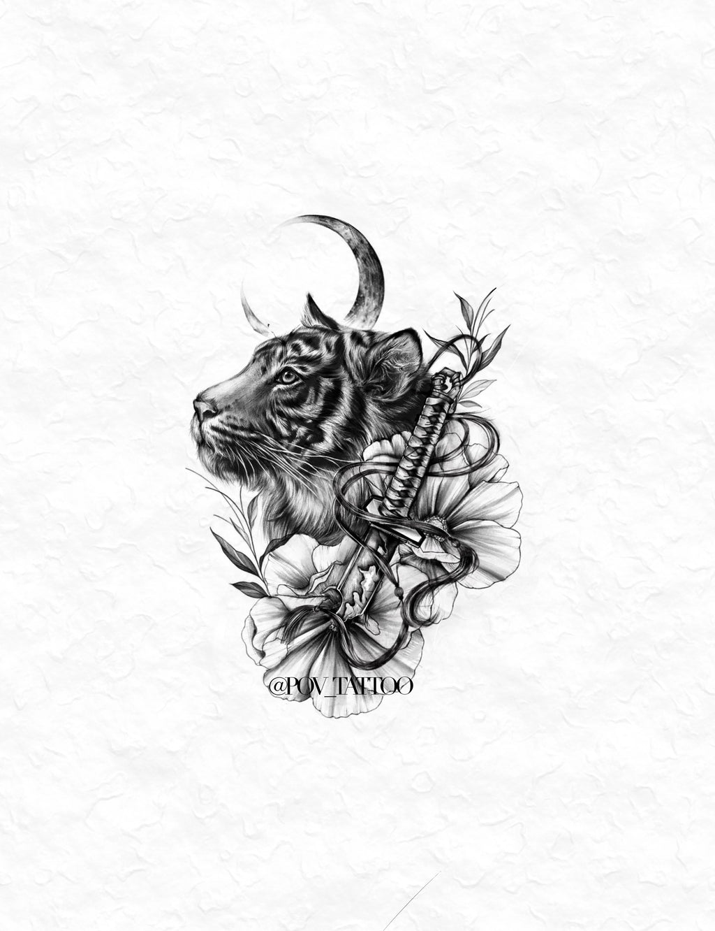 Tiger, Dagger, and Flowers 2 – Chronic Ink