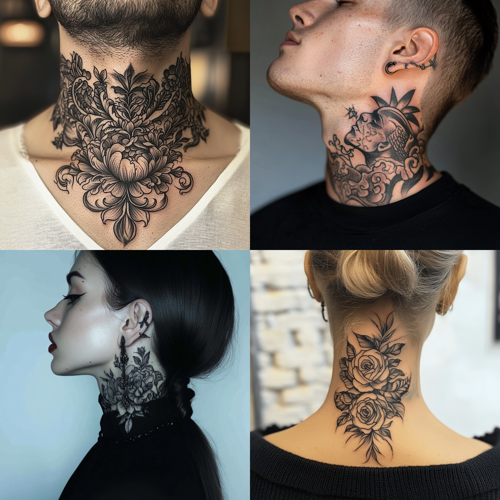 Neck Tattoo Designs For Men Page 2 | Neck Tattoo Designs Male Images