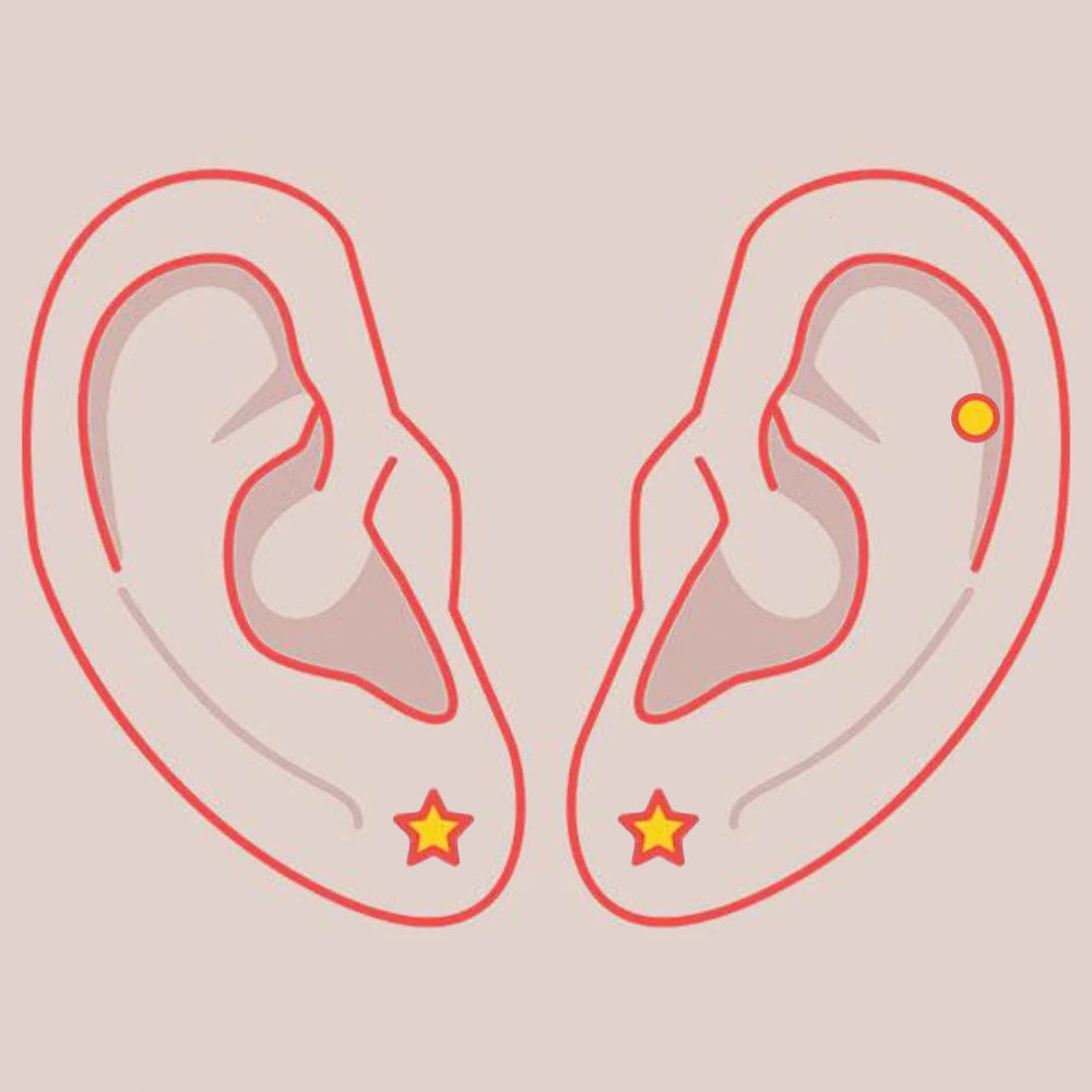 Combo: Pair Ear Lobes + Helix Piercing in Markham – Chronic Ink