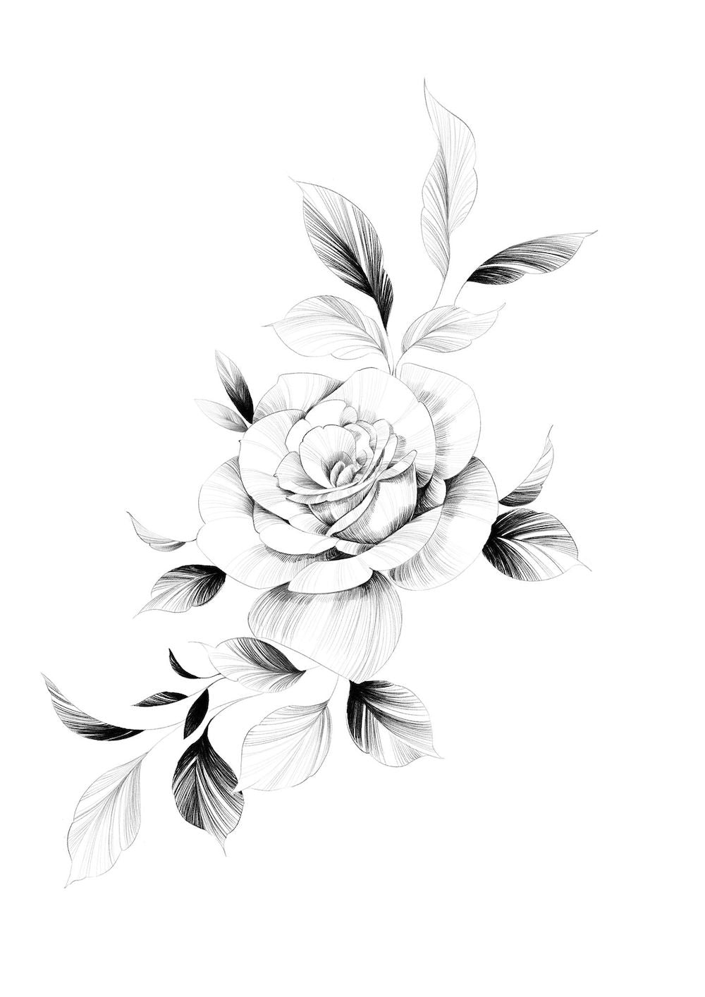 Floral set (Rose) – Chronic Ink