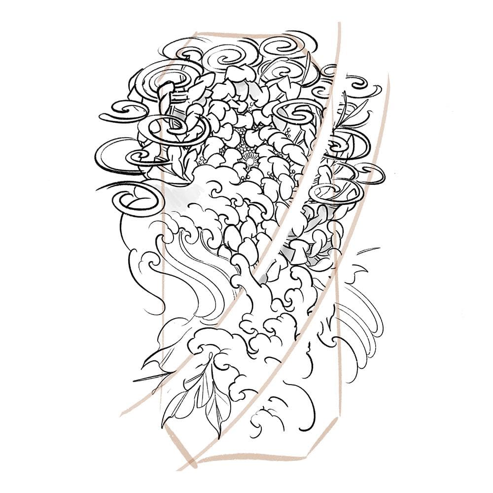 Peony Half Sleeve – Chronic Ink