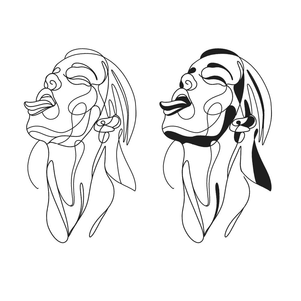 Line Work Portrait - Tongue – Chronic Ink